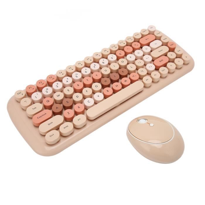 TMISHION Combo clavier et souris Combinaison Clavier et Souris Fil 2,4 ...