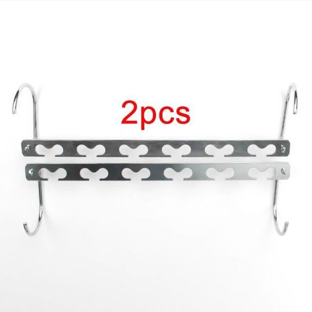 CINTRE,B--Cintre de placard en acier inoxydable, 2 pièces, organisateur ...