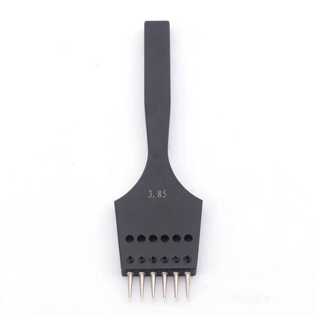 POINCON,3.85mm 6 prong--Poinçon à tête tranchante pour le cuir, outil ...