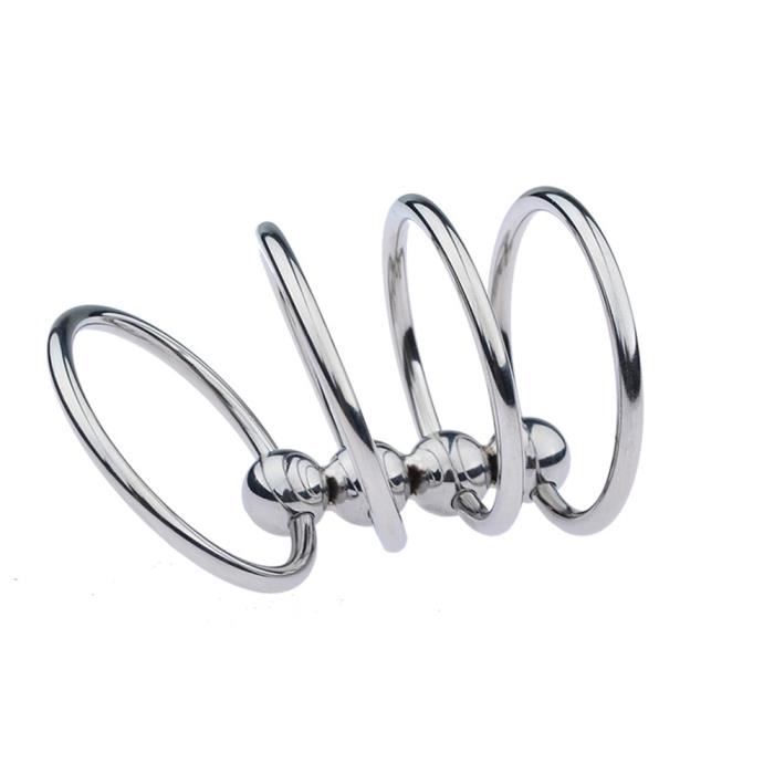 Anneau pénien - Métal - 4 Rings - Dia 40mm - Jouet sexuel - Retardeur d'éjaculation - Cdiscount ...