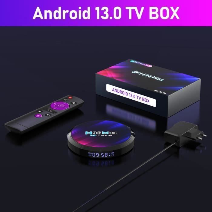 Boîte TV 8K Android 13.0 H96 MAX - tv box android 2GB-16GB - WiFi 2.4G ...