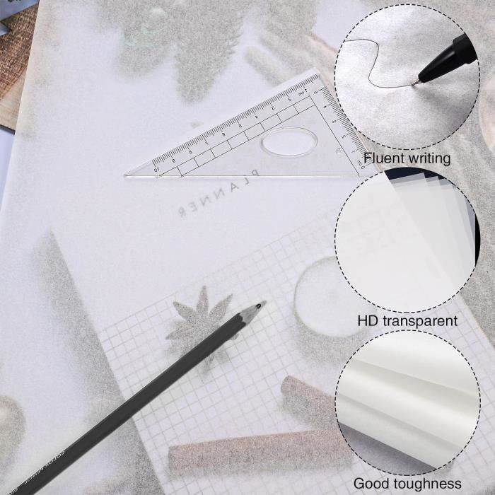 2 Rouleau Papier Patron Couture, 50m x 30cm Rouleau de Papier Calque ...