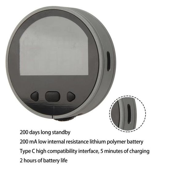 Règle de mesure électrique Règle électronique ronde Mètre de distance ...