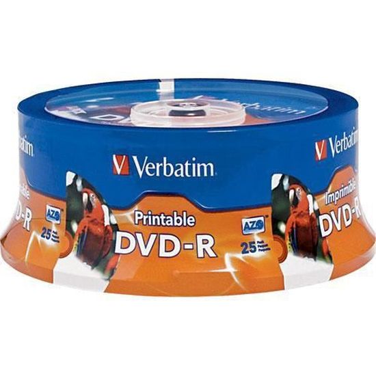 DVD-R 16X 4.76GB imprimable (25) - Cdiscount Informatique