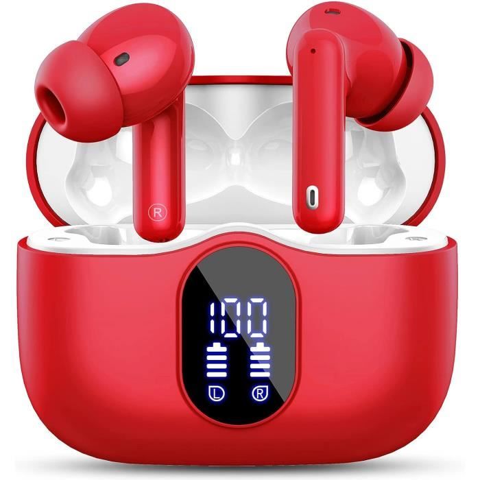 Écouteurs Bluetooth 5.3, Écouteur Sans Fil Avec 4 Enc Antibruit Mic ...