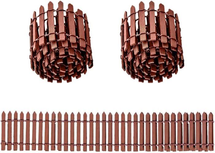 Mini Clôture de Jardin 3 Pièces Bordure Jardin Bois Clôtures de Jardin ...