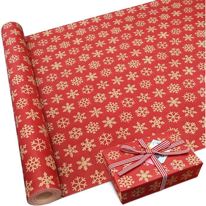 DOJoykey Papier d'emballage de Noël, 16 m x 43 cm, grand rouleau de ...