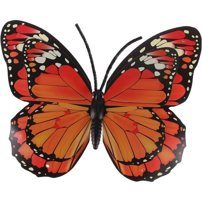 3D Papillon Décoration Murale Jardin Cour Art Décor Papillon Figurine ...