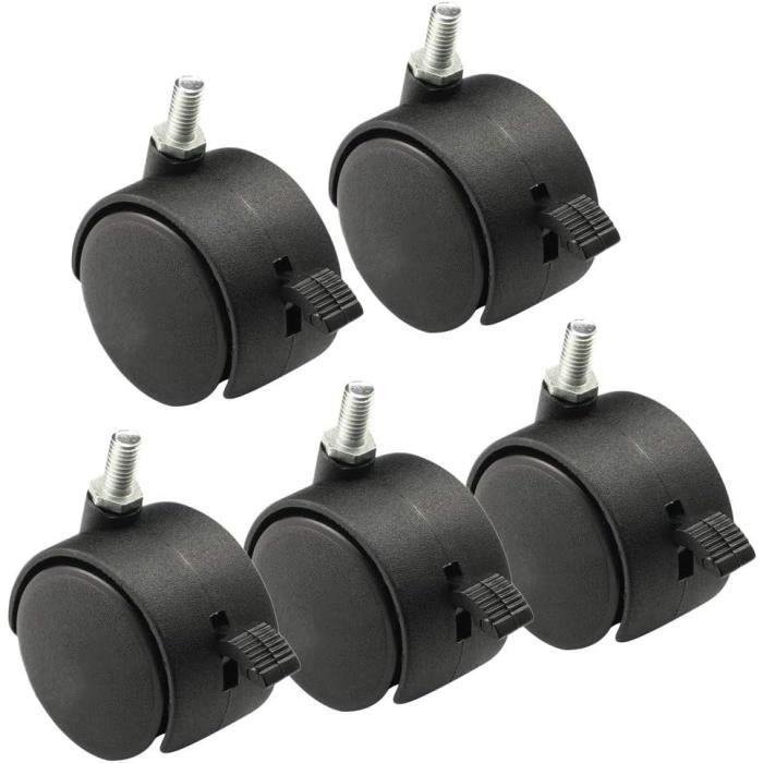Roulettes Fauteuil,M8 Tige Filetée,Roulettes Pivotantes Ultra ...