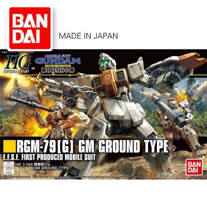 Bandai Original Gundam HG 1-144 modèle GM RGM-79 GM Type de sol Gundam Mobile Suit Origin GTO ...