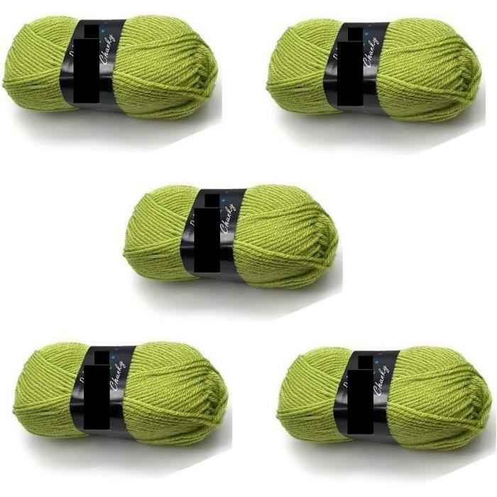 Lot De 5 Pelotes De Laine Épaisse Vert Cygnet 100 G – Kiwi[u2816 ...