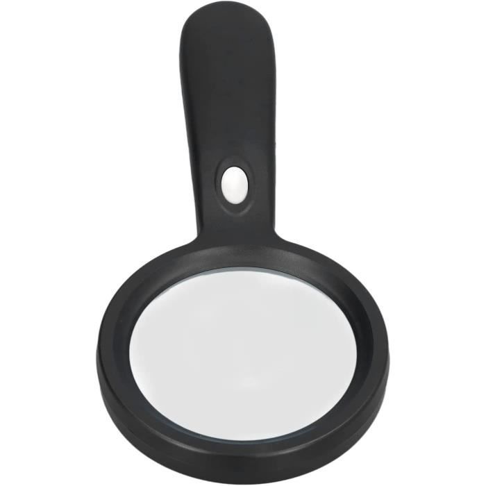 Loupe à LED,loupe à main ronde à LED avec lumière pour le bureau[~950 ...