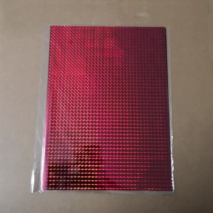 Red sqare -Feuille de papier A4 pour estampage à chaud, 50 feuilles de ...