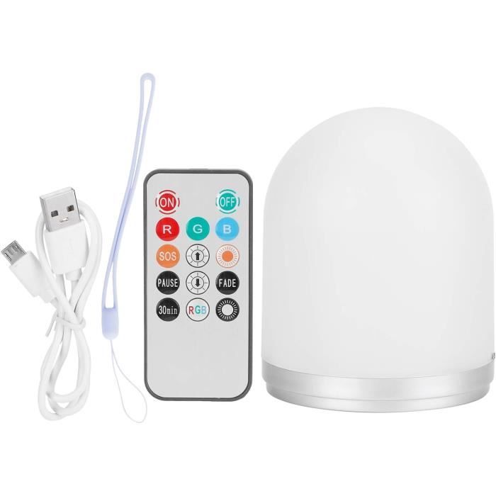 Veilleuses, Lampe De Table De Chevet Led Télécommande De Chevet ...