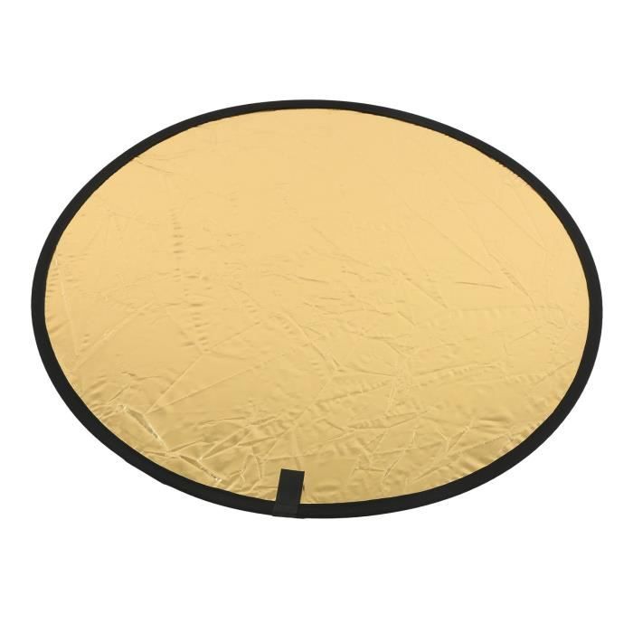 Réflecteur argent-or portable mini miroir rond pour l'éclairage P QCS ...