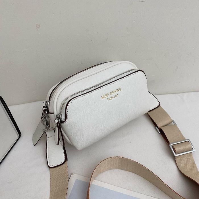 Sacoche CRAZE U7OBA Vintage Double Layer PU Leather Crossbody Sling ...