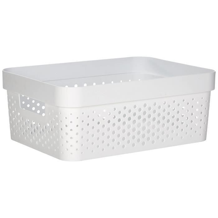 CURVER Panier de rangement Infinity 11L 100% Recyclé - Rangement ...
