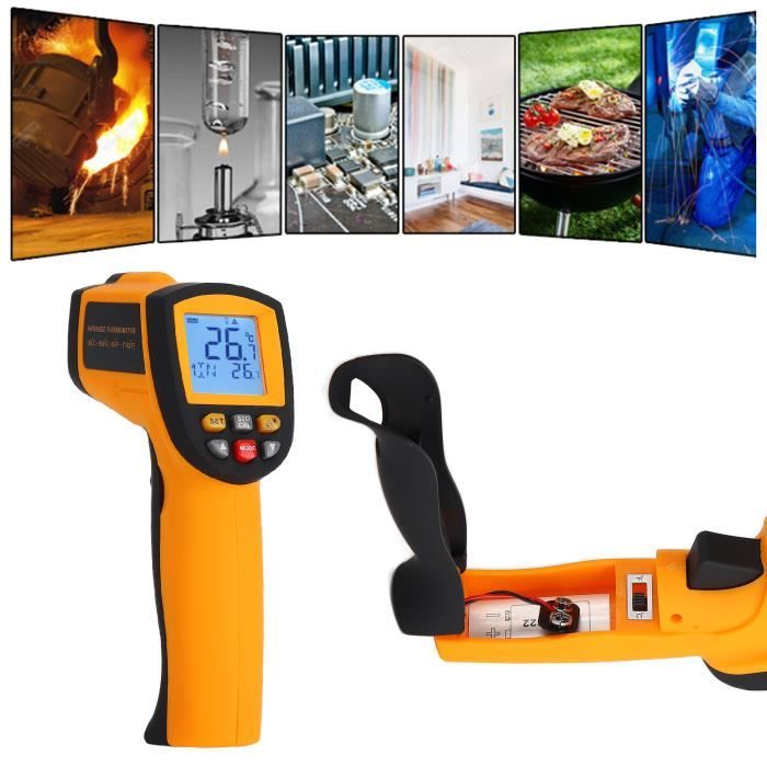 Dilwe 900 Thermomètre digital Infrarouge Multifonctionnel sans contact ...