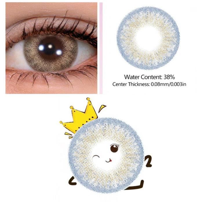 ST5670 Lentilles de contact des yeux 2pcs Lentilles de Contact Colorées ...