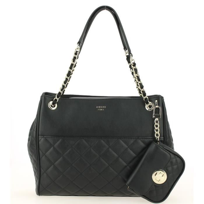 Sac à Main Guess Wilson VG507009 Noir Noir Noir - Cdiscount Bagagerie ...