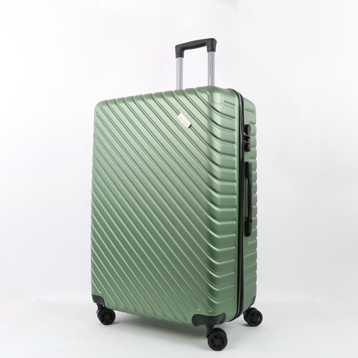 Valise grand format Mykonos Kaki avec cadenas | Matière ABS