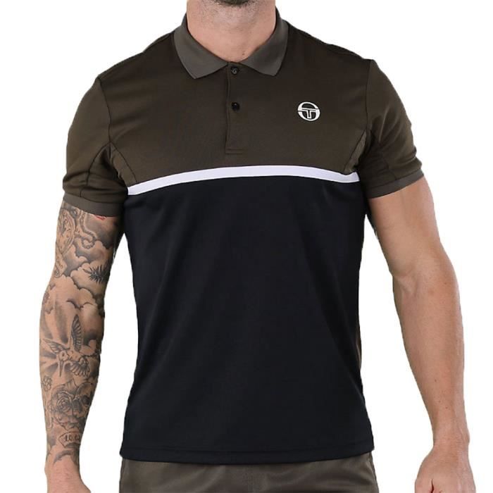 Rayan Polo Mc Homme SERGIO TACCHINI - Taille XL - Couleur NOIR Noir ...