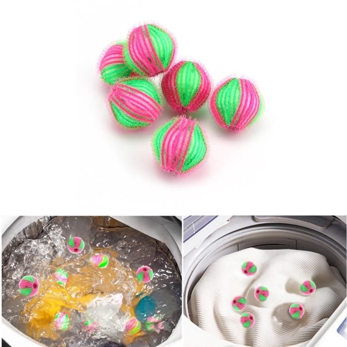6pcs Animal De Fourrure Catcher Balls Pour Lavage Réutilisable Boule De ...