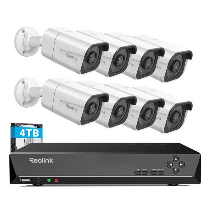 Reolink 4K Système de Caméra de Sécurité Extérieur CCTV 4K Caméra IP ...
