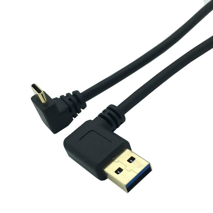 Câble Usb C Court De 30 Cm, Câble Coudé De Type C, Câble Adaptateur Usb ...