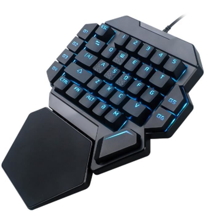 K50 RVB Filaire Gaming Clavier Clavier 35 touches One-Handed Bleu ...