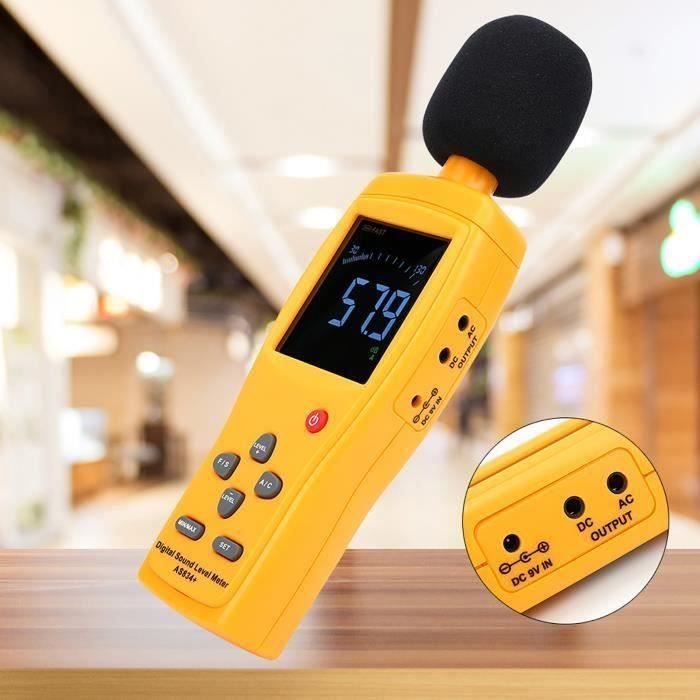Détecteur de niveau sonore AS834 SMART SENSOR 30-130dBA 35-130dBC ...