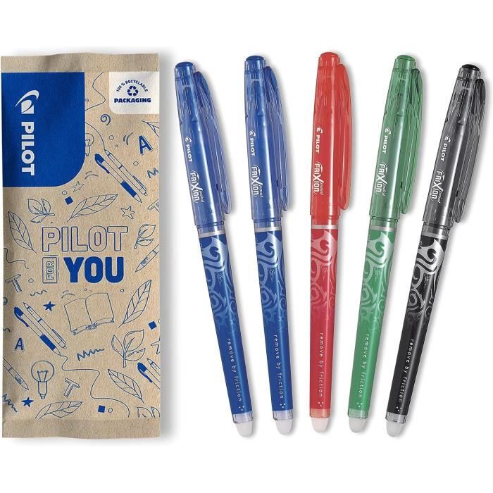 Pilot - Lot de 5 Stylos Roller FriXion Point - Stylo Gel Roller ...