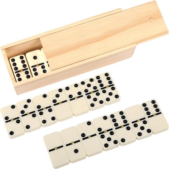 Belle Vous Jeu Dominos Complet D6 avec Coffret eois - Jeu de Dominos ...