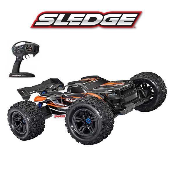 SLEDGE 4X4 1/8 BRUSHLESS ORANGE SANS BATTERIE ET CHARGEUR 95076-4-ORNG ...