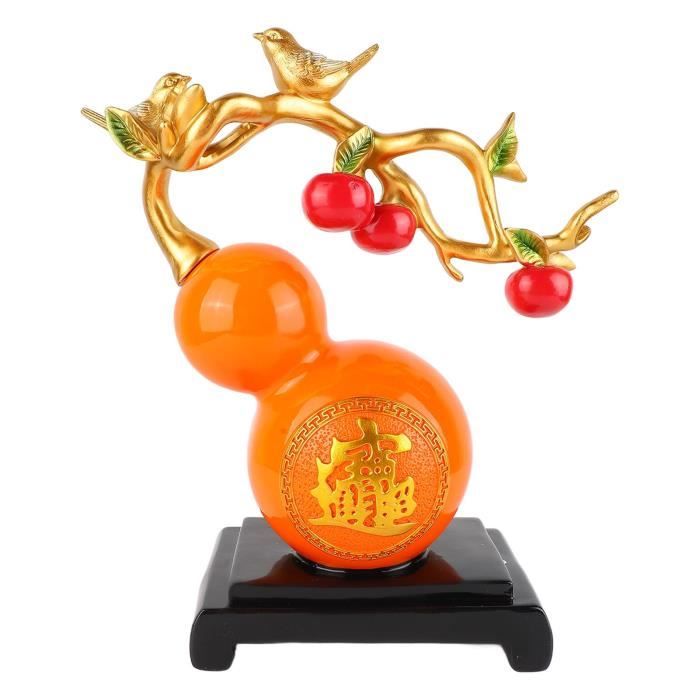 CHE gourde Feng Shui Statue de gourde en résine bonne chance peinte à ...