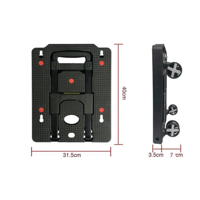 RHO-chariot pliable Chariot Mini Portable 100kg antidérapant résistance ...