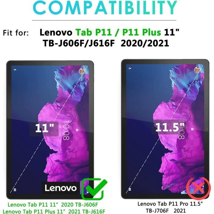 Coque pour Lenovo Tab P11 Plus - Tab P11 11 Pouces 2021 (TB-J616F-J606F ...