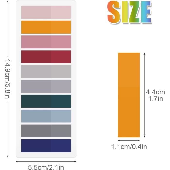 2400 Pièces Post It Marque Page, Multicolore Post It Livre, Marque Page ...