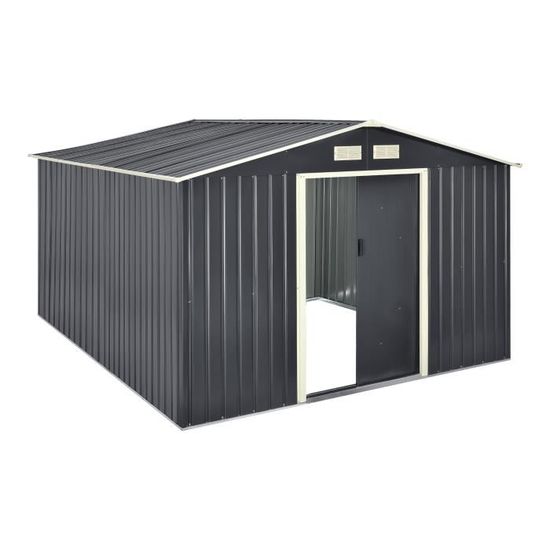 Abri de Jardin 15 m³ Robuste Cabane de Stockage Extérieur Cabane à ...