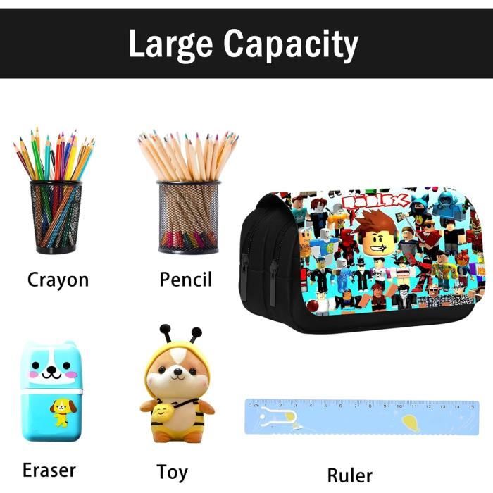Roblox Crayons Grande Capacité, Trousse à Crayons Roblox, Roblox étui à ...