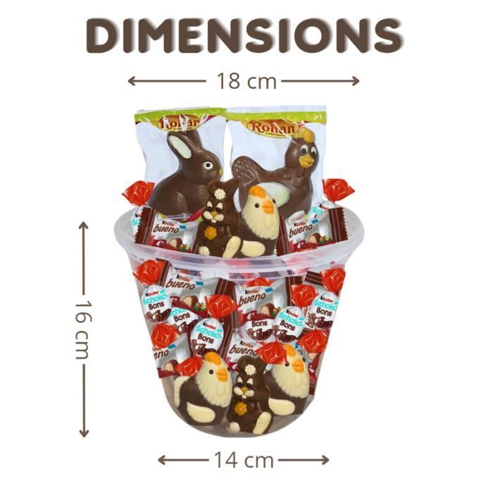 Box Mini Kinder et moulages - Assortiment de 90 chocolats idéal pour ...