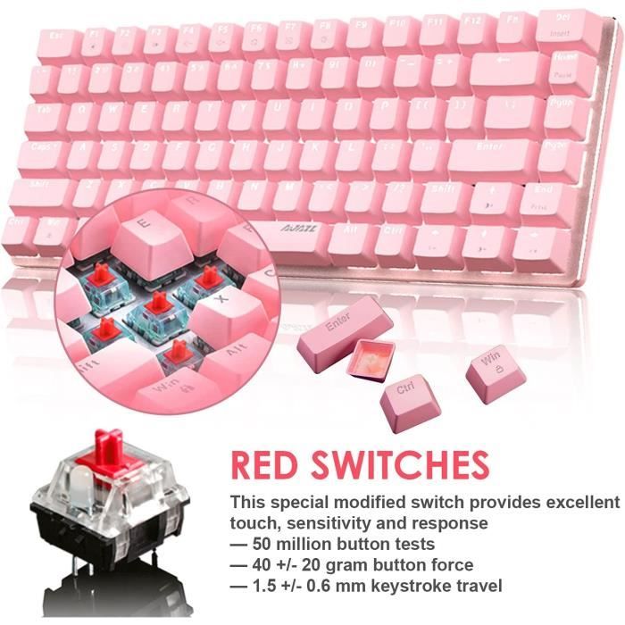 Clavier Mécanique Ak33 - 8 Types De Rétroéclairage Blanc - Mini Clavier ...