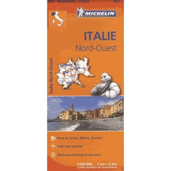 Carte routiere 561 italie nord-ouest - Michelin - ITALIE NORD-OUEST ...