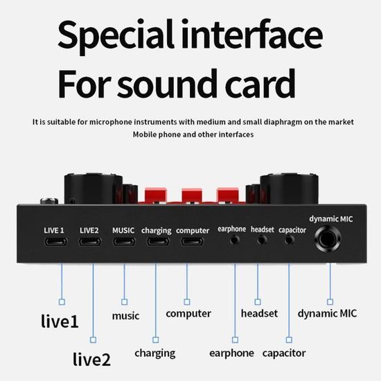 MSA Carte Son En Direct Carte Son Live, 16 Effets Sonores V8S Voice ...