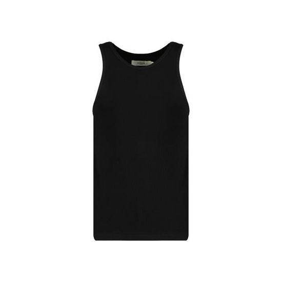 DEELUXE Débardeur uni en coton côtelé MADDY Black Noir - Cdiscount Prêt ...