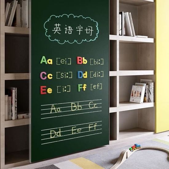 60x100cm Papier Peint Magnétique Amovible Sticker Mural Enfants Craie ...