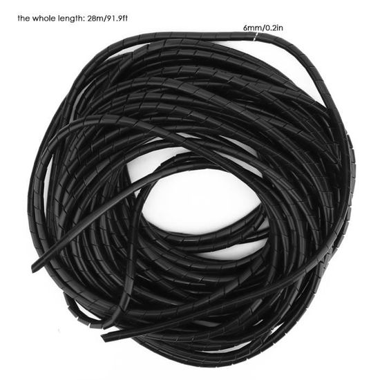 ZER-2 Paquet de protection de fil en spirale PP fil de protection de ...