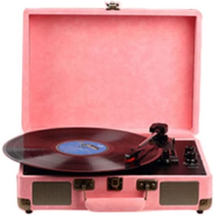Tourne-Disque en Vinyle Val rétro Tourne-Disque Haut-parleurs intégrés ...
