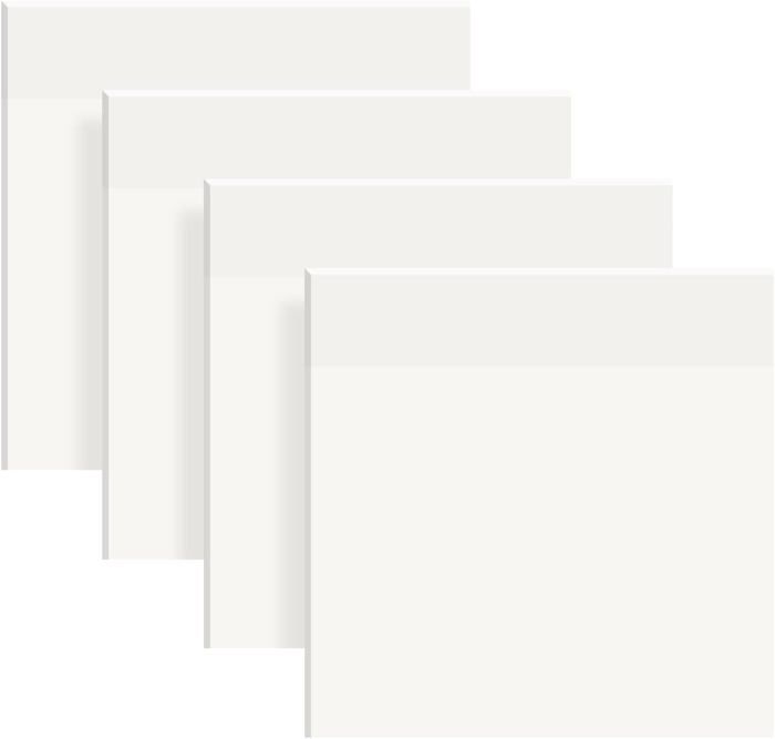 Notes Autocollantes, 200 Pcs Transparent Post Sticky It Notes,Feuilles ...