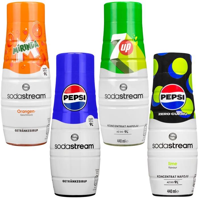 4X SODASTREAM SIROP PEPSI MIRNIDA 7UP PEPSI LIME CONCENTRÉ POUR ...